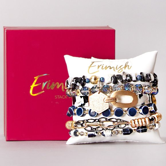 Erimish | Jewelry | Erimish Midnight Magic Bracelet Stack | Poshmark